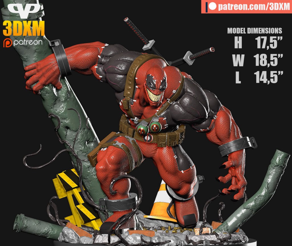 deadpool – venomized (3dxm)